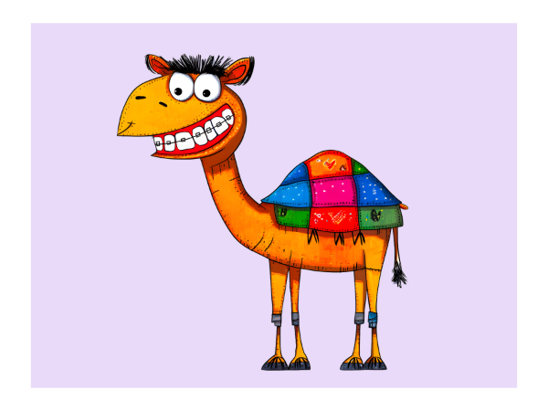 FA017 Wall Art - Camel With Class II Jaw - The Sticker Shack